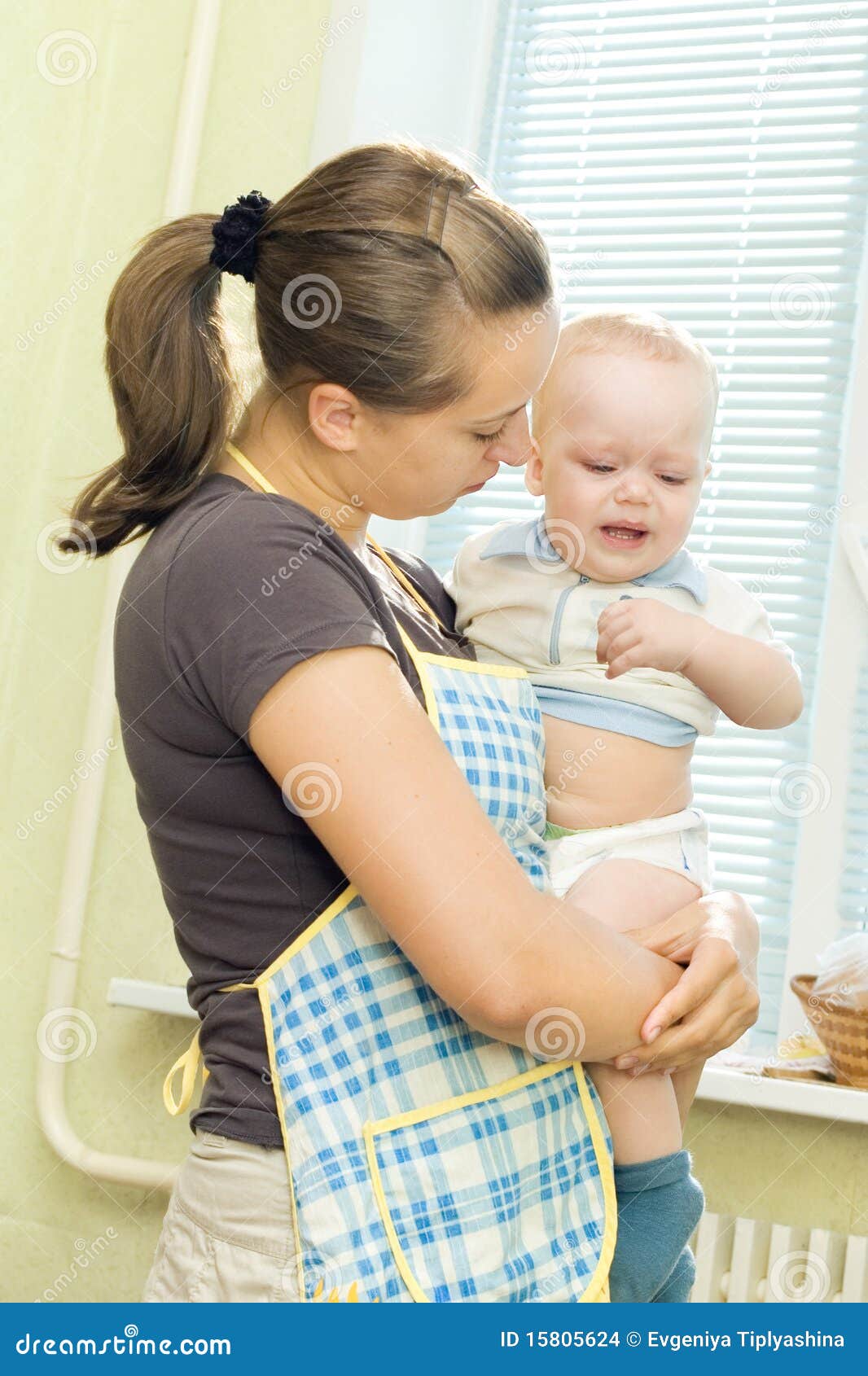 Dissatisfied with Your Baby Stock Photo - Image of mother, parent: 15805624