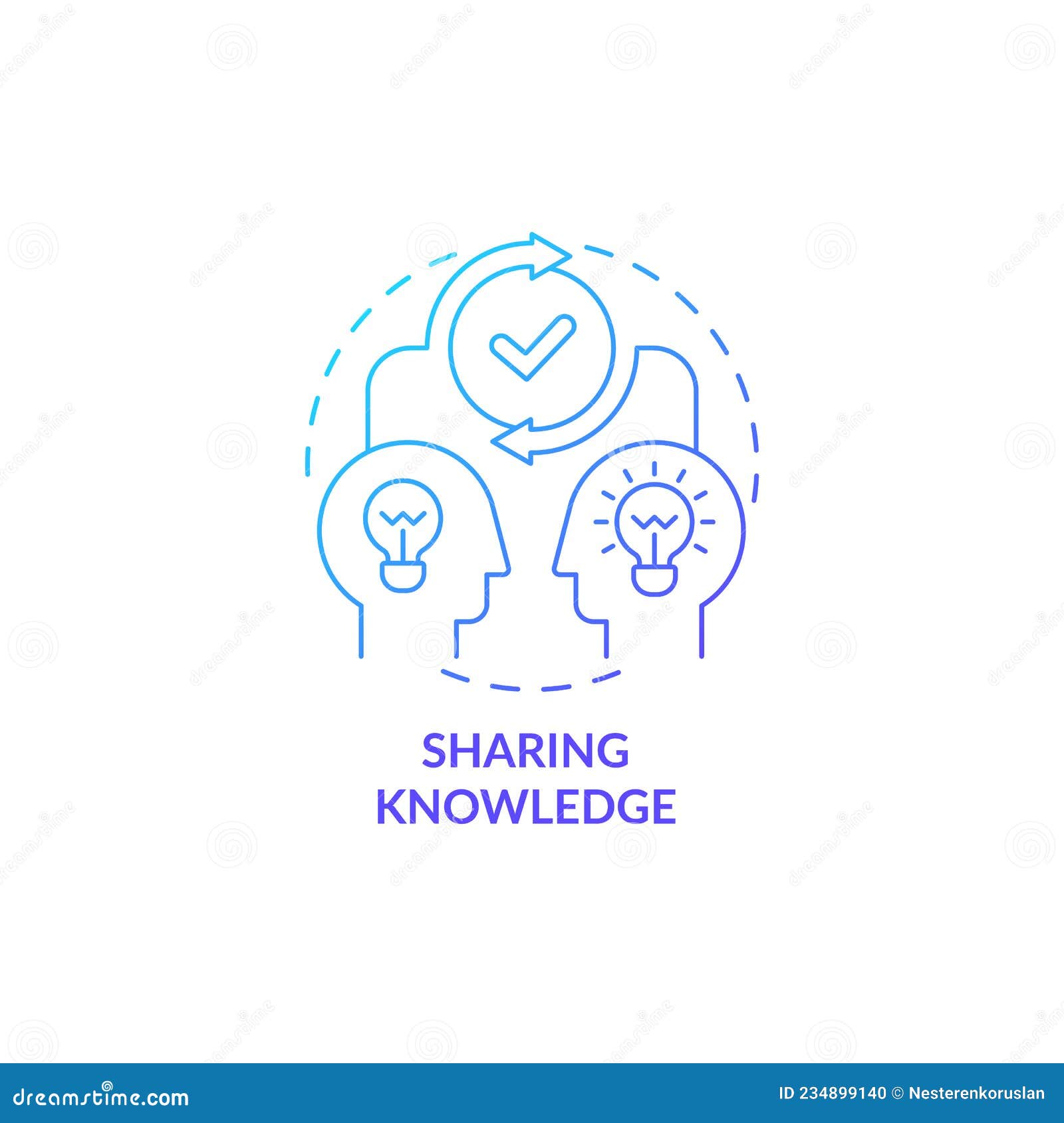 Disseminate Knowledge Concept Icon Stock Vector - Illustration of ...