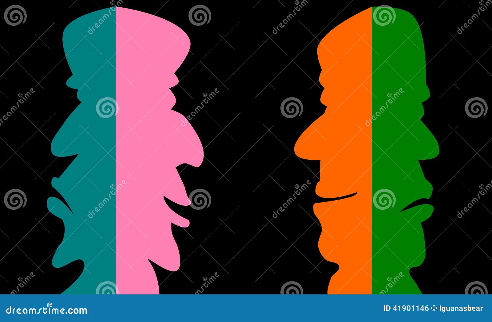 Dissimulation stock illustration. Illustration of schizophrenia - 41901146
