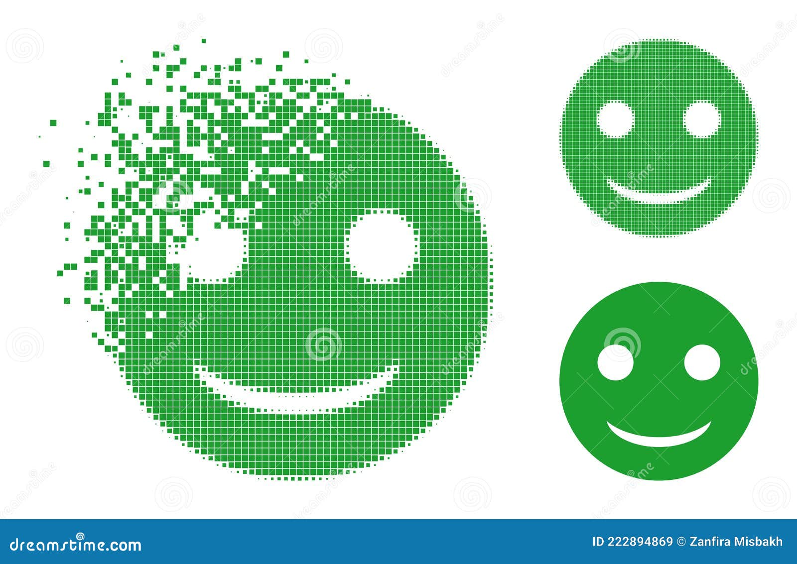 Dissipated Pixel Glad Smiley Icon with Halftone Version Stock Vector ... Dissipated Pixel Glad Smiley Icon with Halftone Version Stock Vector ...