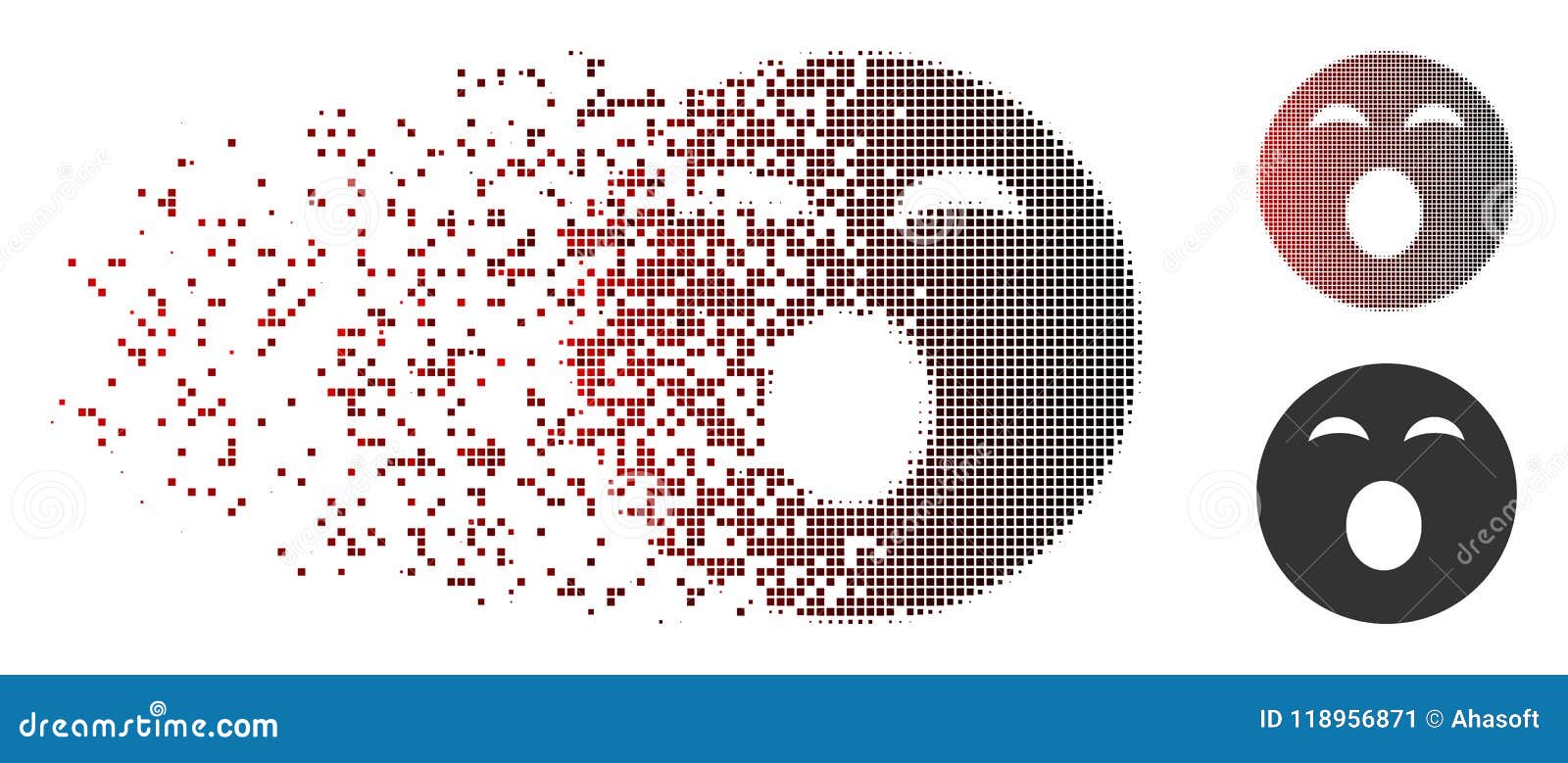 Dissipated Pixel Halftone Sleepy Smiley Icon Stock Vector ... Dissipated Pixel Halftone Sleepy Smiley Icon Stock Vector ...