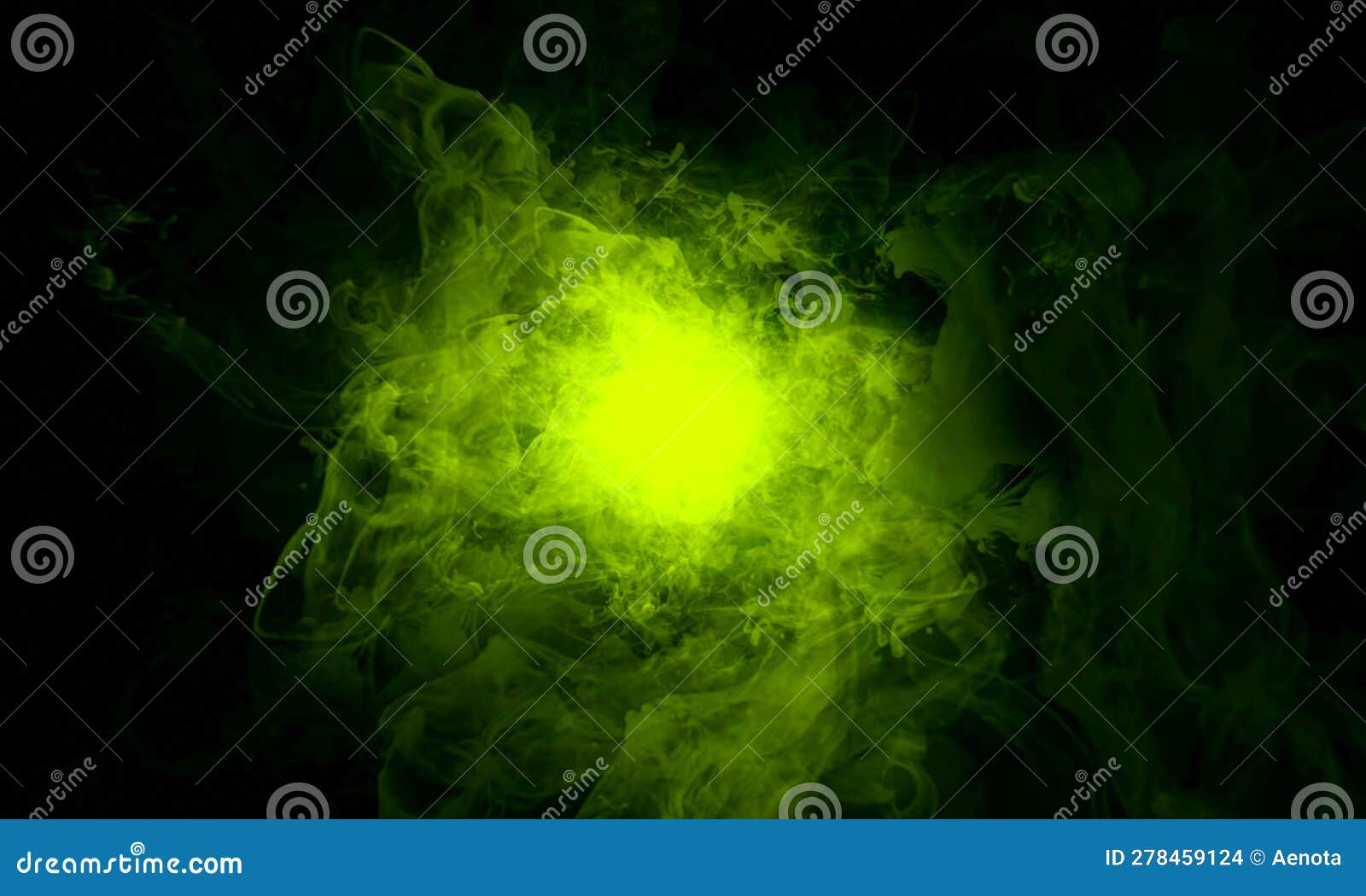 Dissolution of Yellow Ink Drop Stock Illustration - Illustration of ...