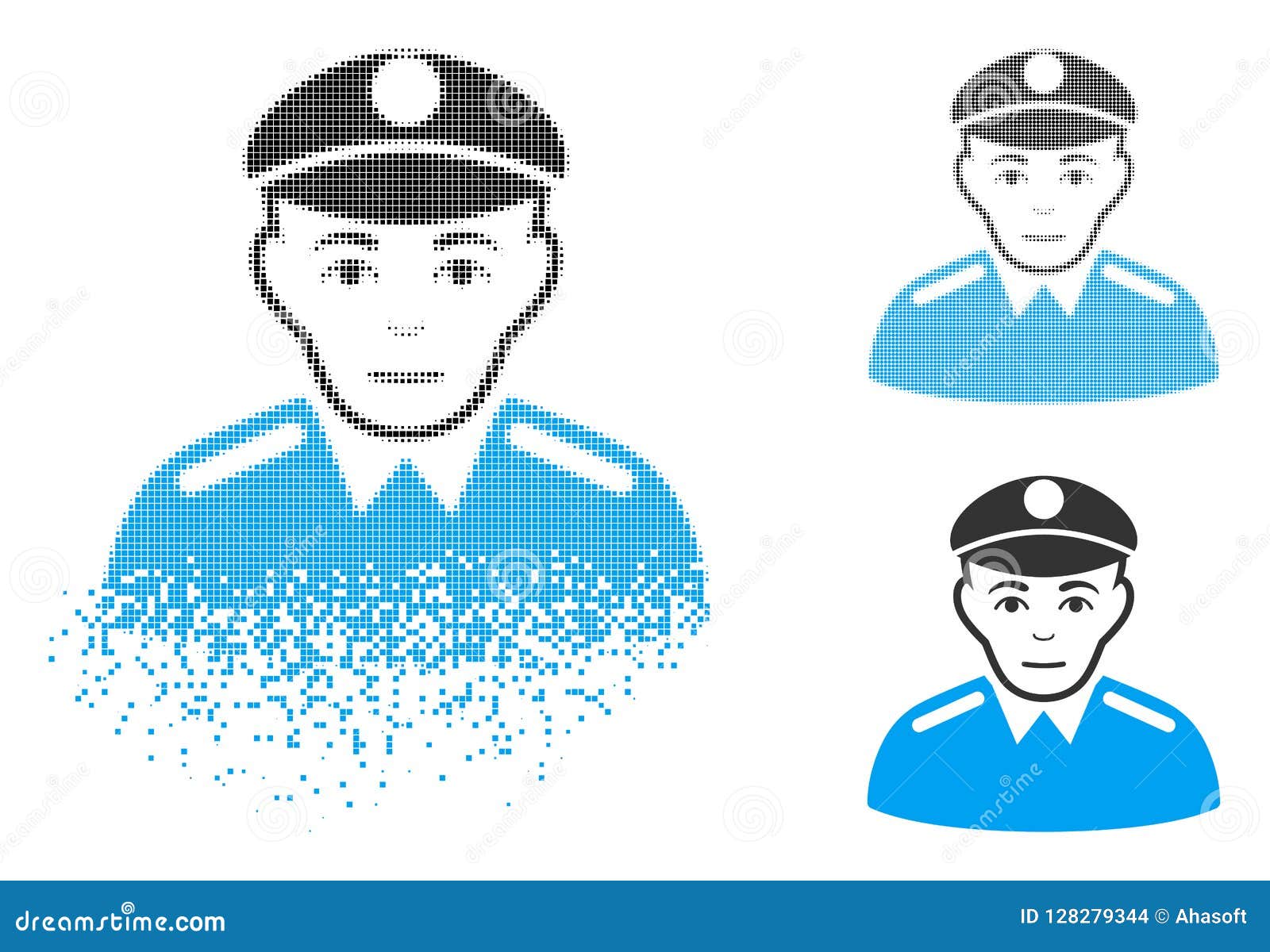 Dissolved Dot Halftone Soldier Icon with Face Stock Vector ... Dissolved Dot Halftone Soldier Icon with Face Stock Vector ...