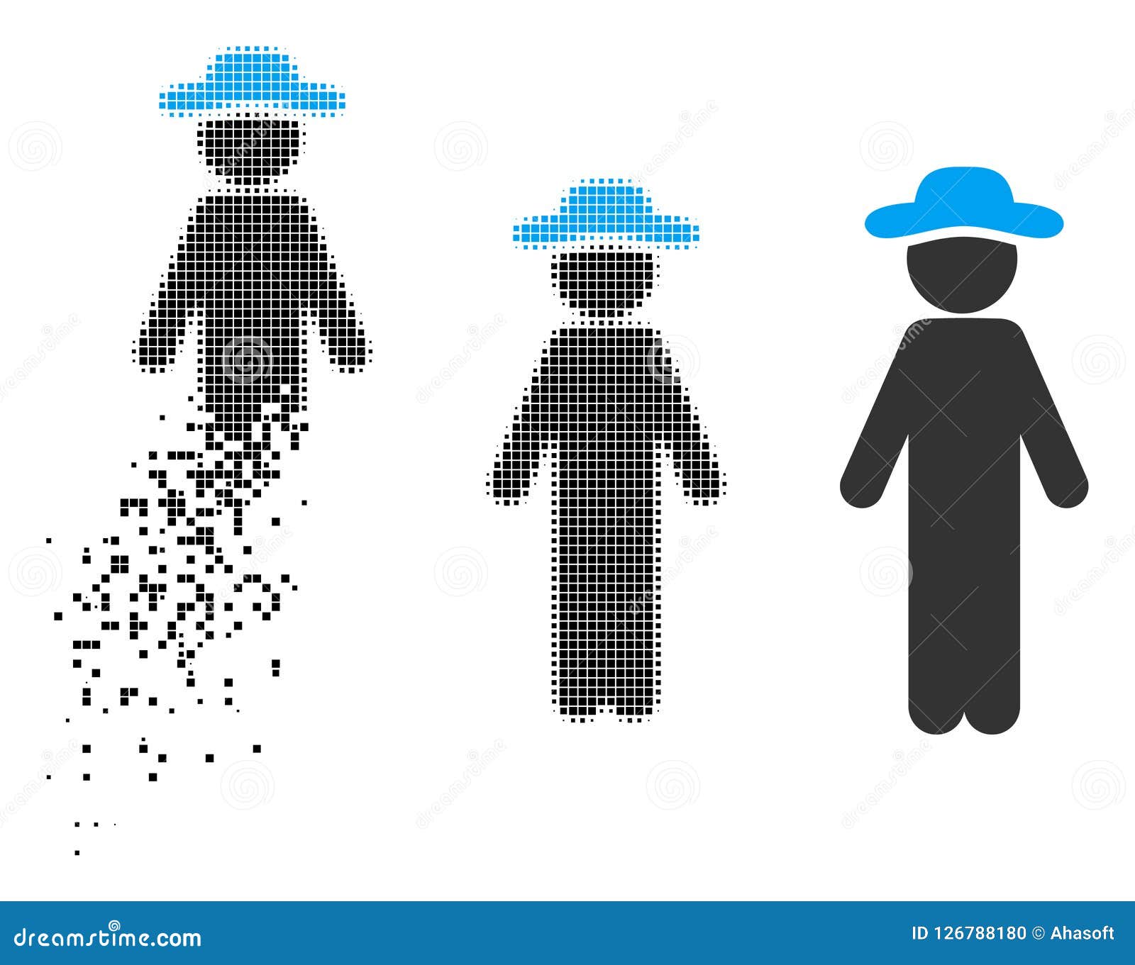 Dissolved Dot Halftone Standing Gentleman Icon Stock Vector ... Dissolved Dot Halftone Standing Gentleman Icon Stock Vector ...