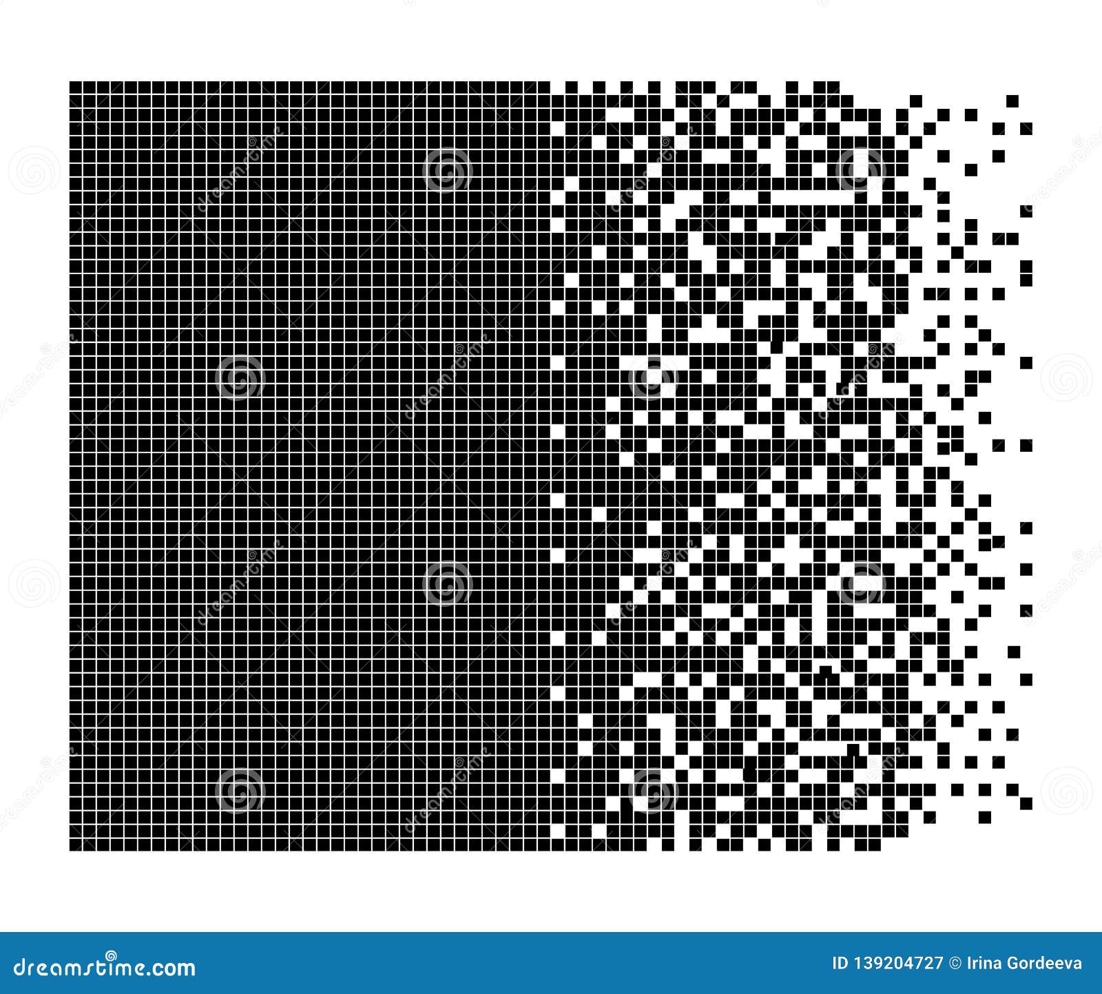 Dissolved filled square stock vector. Illustration of black - 139204727