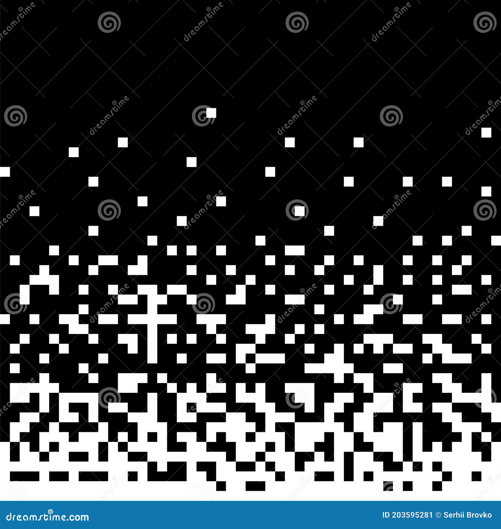 Dissolved Filled Square Dotted. Pattern Vector Illustration Stock ...