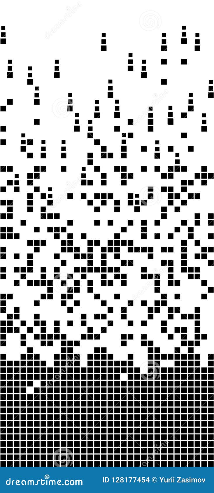 Dissolved Filled Square Dotted Vector Icon with Disintegration Effect ...