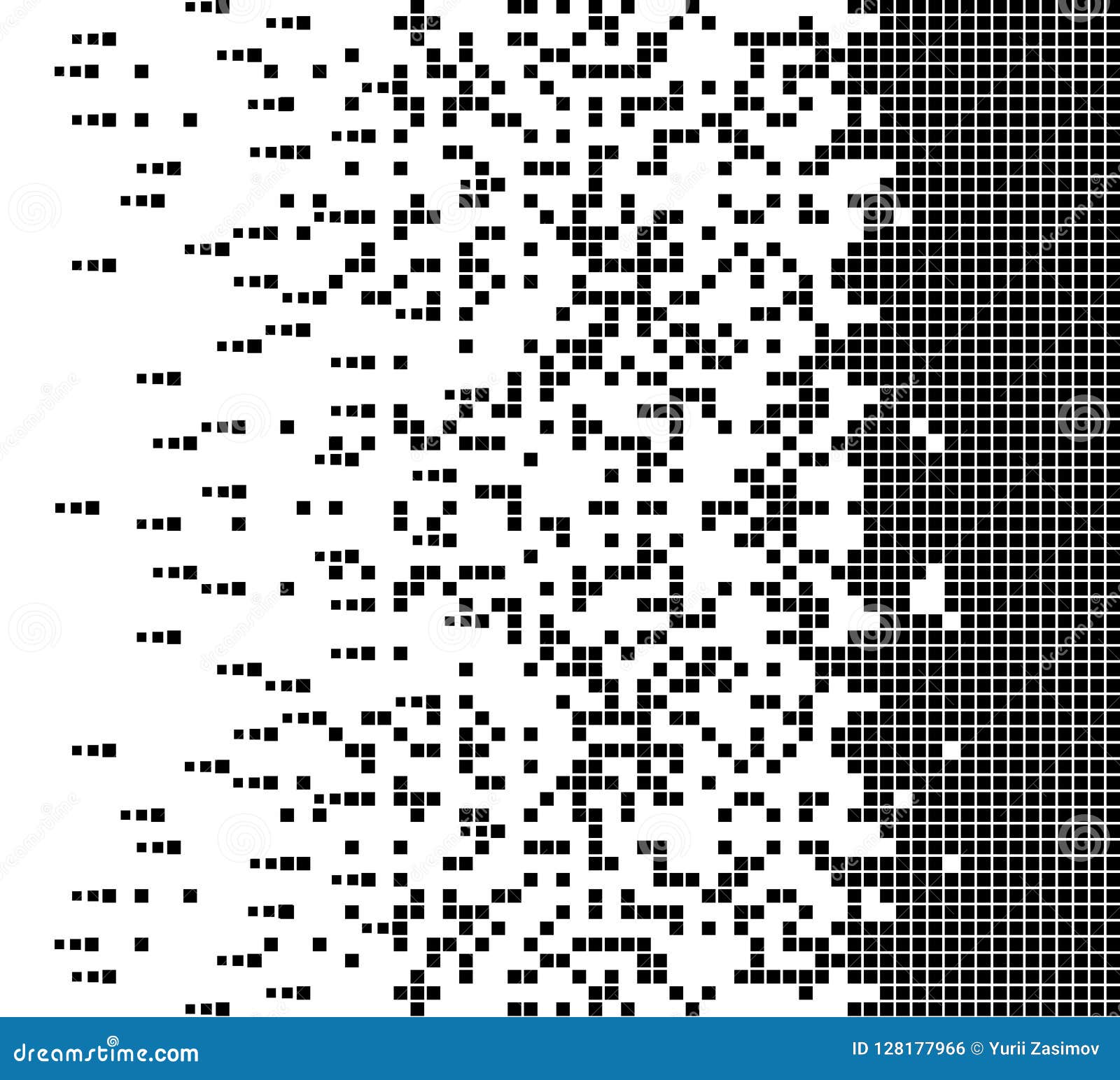 Dissolved Filled Square Dotted Vector Icon with Disintegration Effect ...