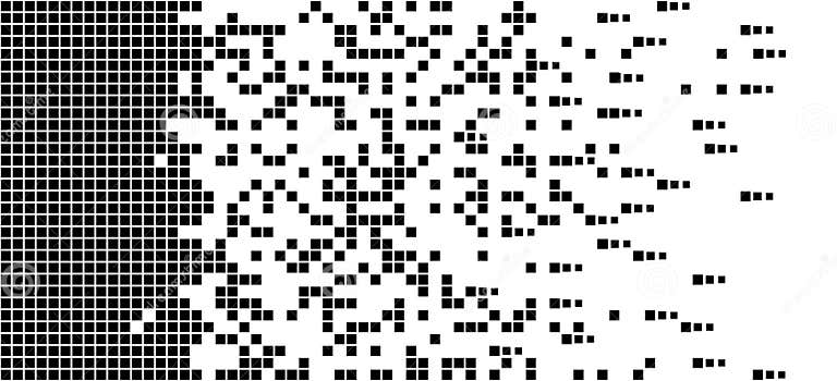 Dissolved Filled Square Dotted Vector Icon with Disintegration Effect ...