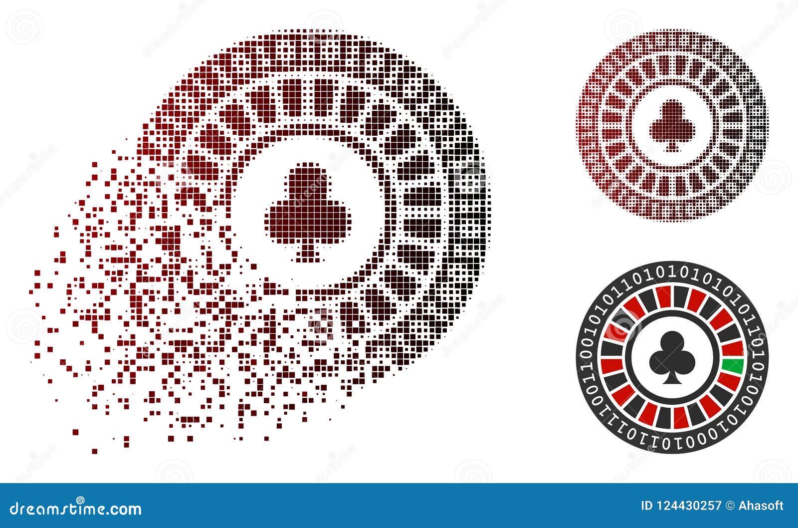 Dissolved Pixel Halftone Digital Casino Roulette Icon Stock Vector ... Dissolved Pixel Halftone Digital Casino Roulette Icon Stock Vector ...