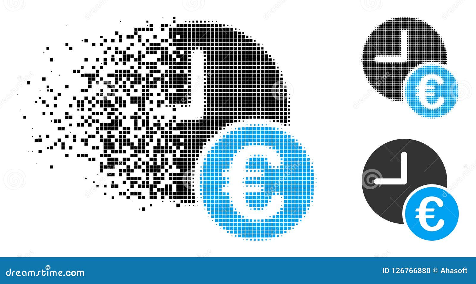 Dissolved Pixel Halftone Euro Recurring Payments Icon Stock Vector ... Dissolved Pixel Halftone Euro Recurring Payments Icon Stock Vector ...