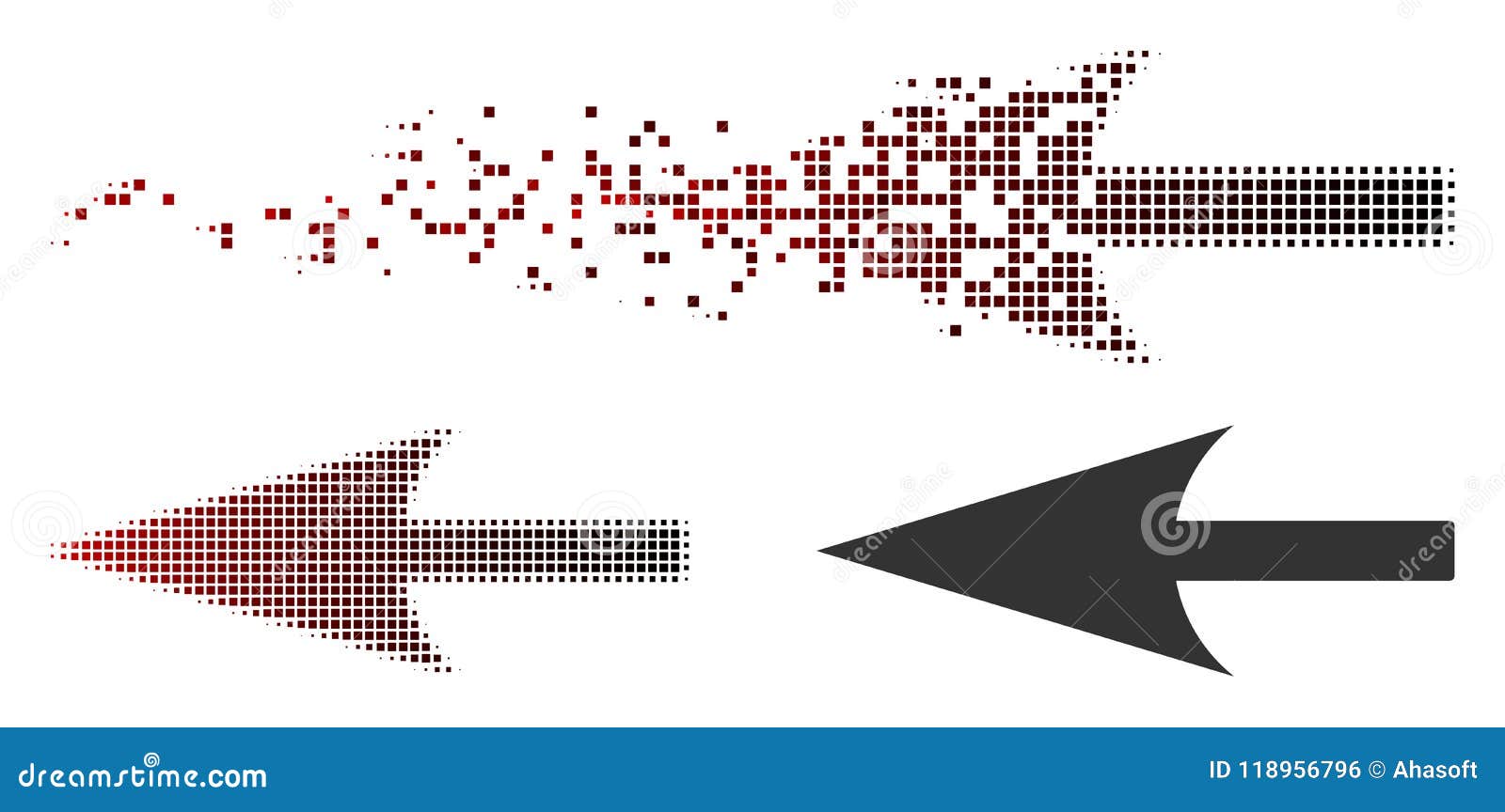 Dissolved Pixel Halftone Sharp Left Arrow Icon Stock Vector ... Dissolved Pixel Halftone Sharp Left Arrow Icon Stock Vector ...
