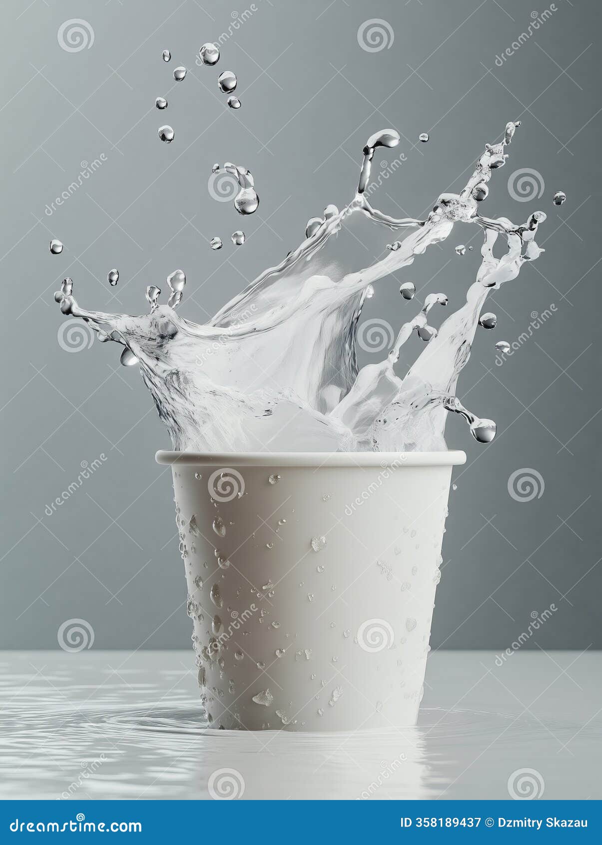Dissolving Beverage Container Makes Waves in Creative Demo Stock Image ...