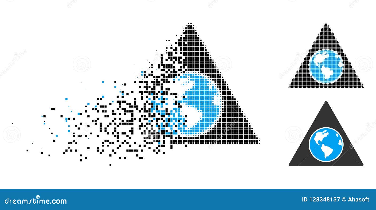 Dissolving Dotted Halftone Mars Symbol Icon Cartoon Vector ...