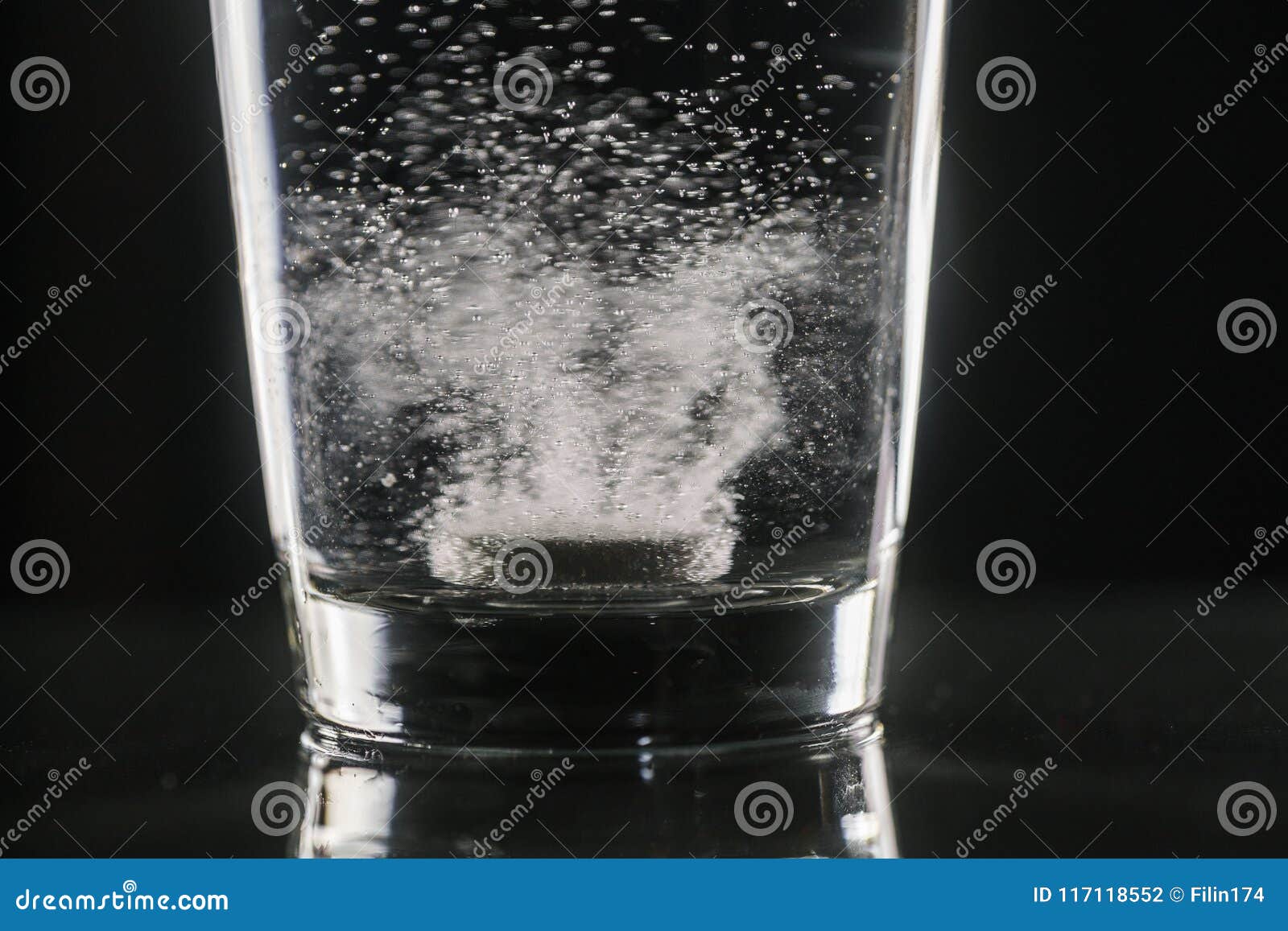 Effervescent Tablets with a Glass of Water Stock Photo - Image of glass ...