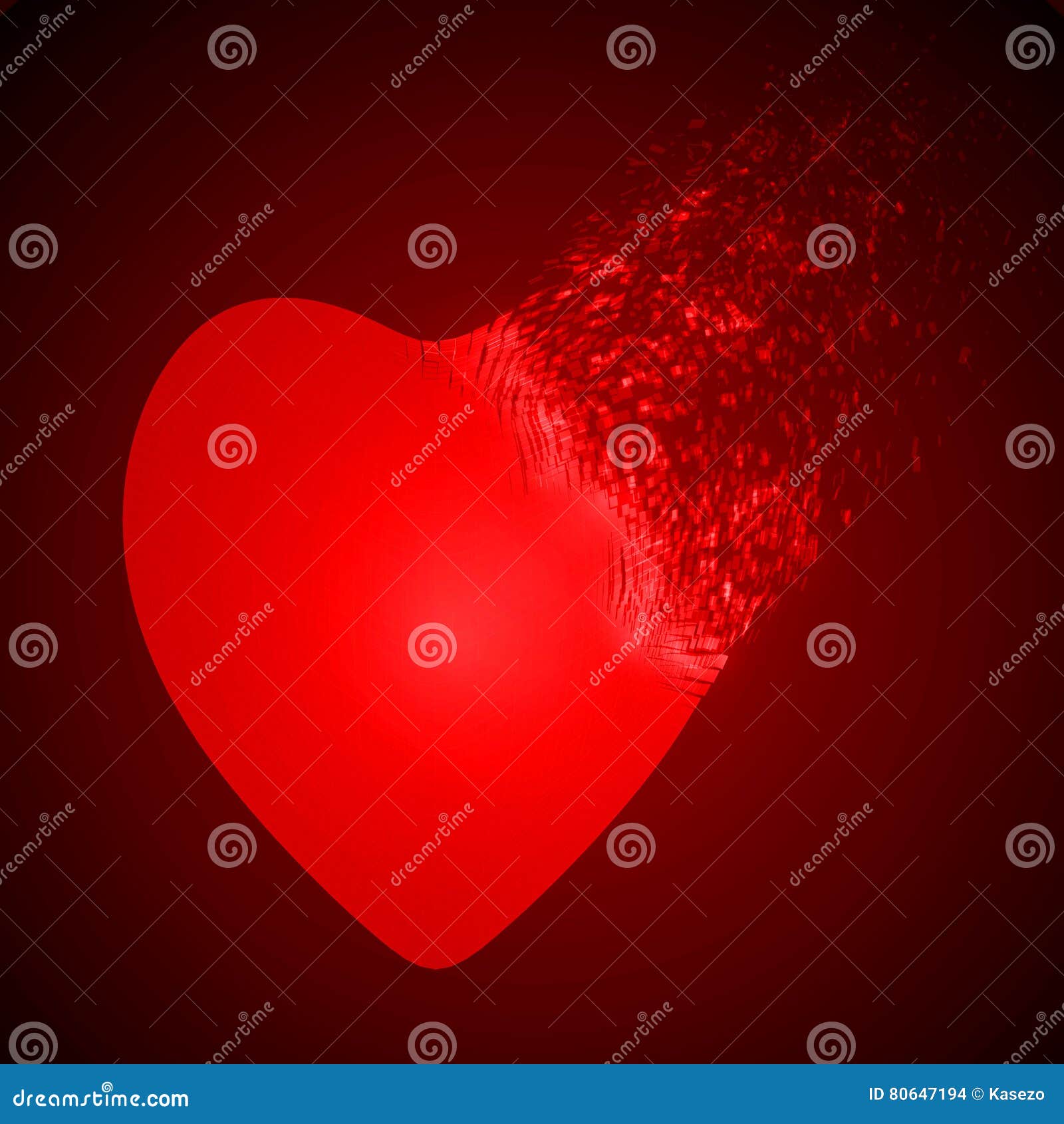 Dissolving Heart Royalty-Free Stock Photo | CartoonDealer.com #21906255