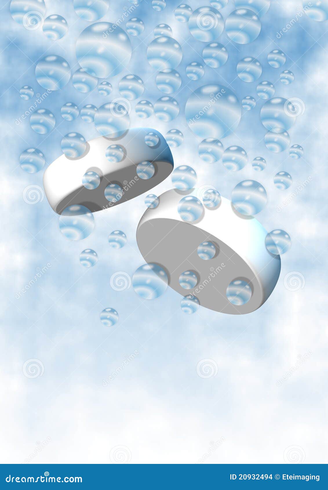 Dissolving pills stock illustration. Illustration of pills - 20932494