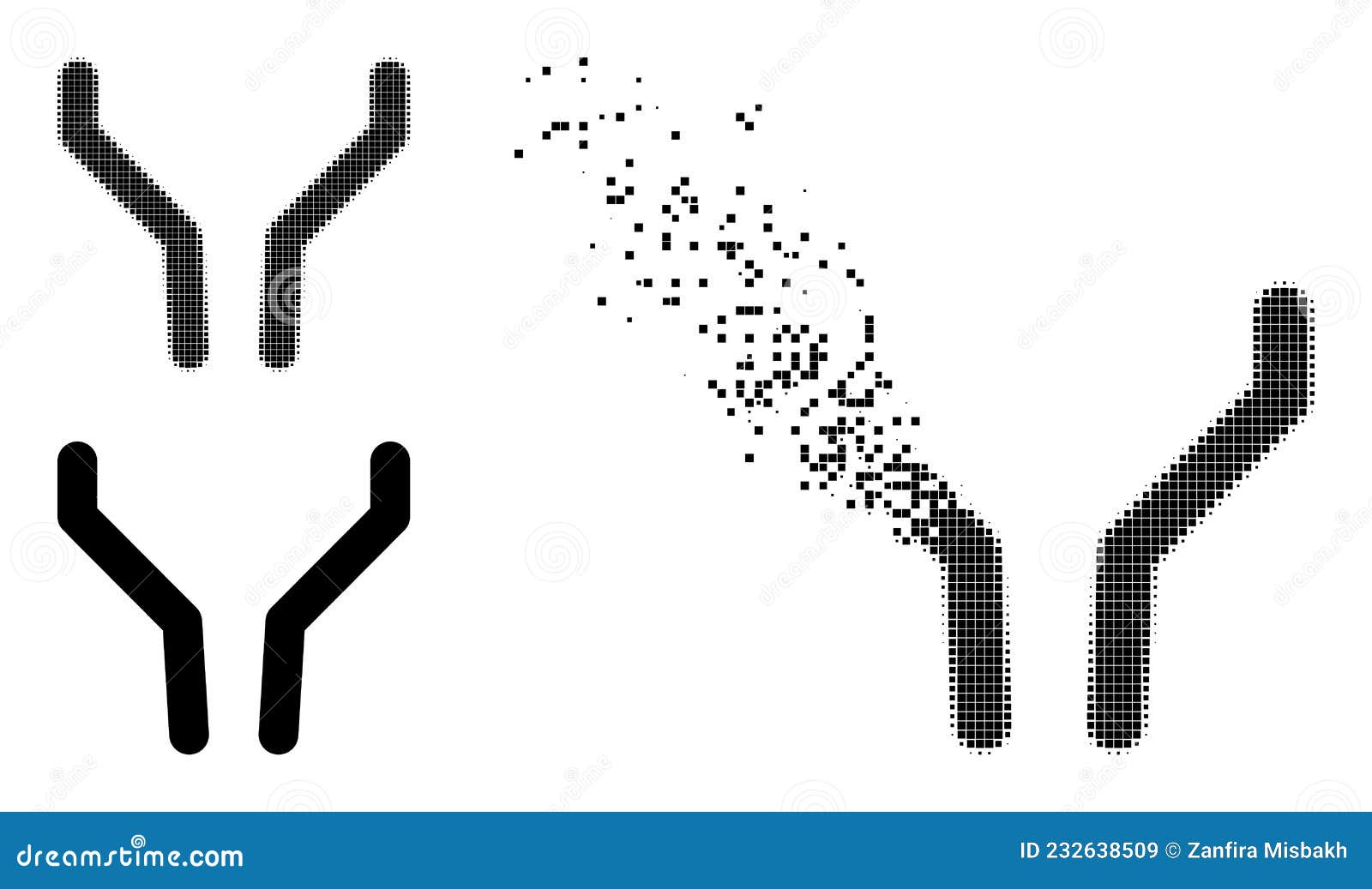 Dissolving Pixelated Halftone Toothless Smiley Map Marker Icon Vector ...