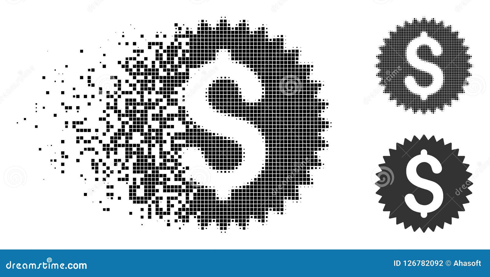 Dissolving Pixelated Halftone Financial Seal Icon Stock Vector ... Dissolving Pixelated Halftone Financial Seal Icon Stock Vector ...