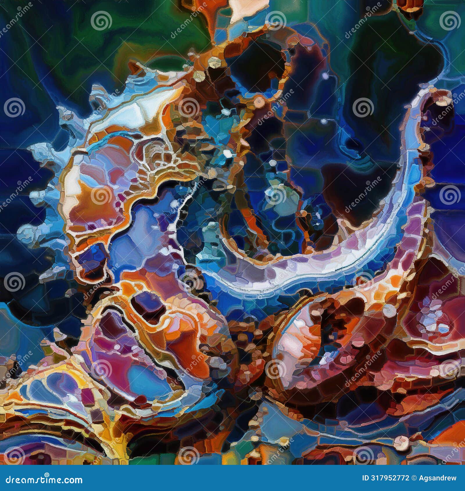 Dissonance of Chroma Configurations Stock Illustration - Illustration ...