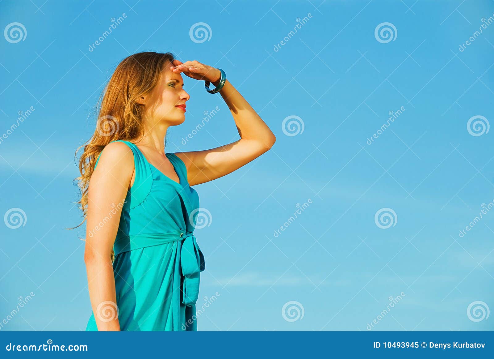 Into the distance stock image. Image of hand, dream, girl - 10493945