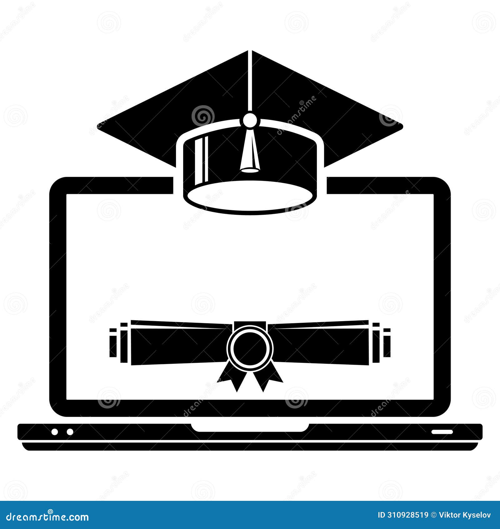 Distance learning icon stock vector. Illustration of vector - 310928519