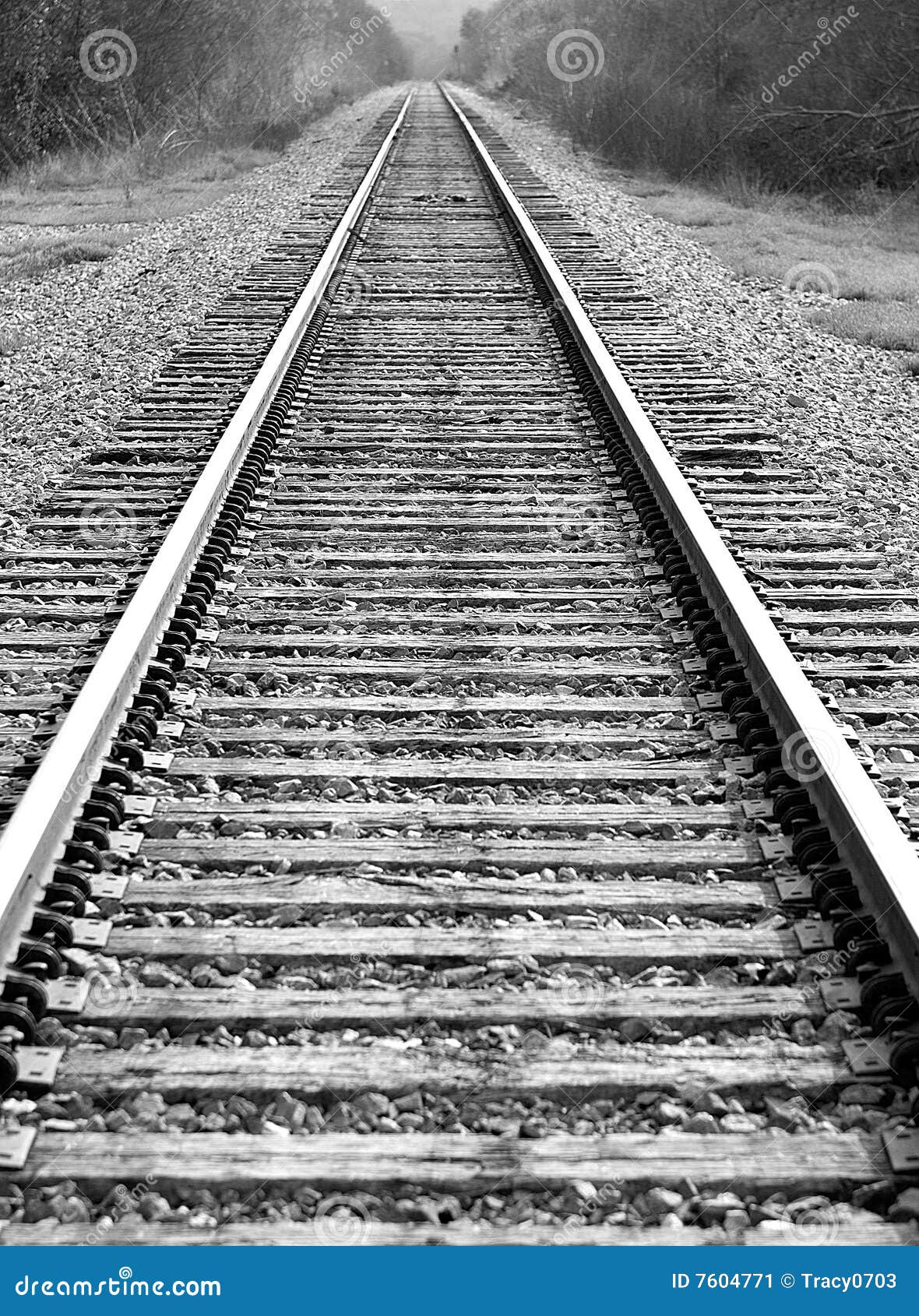 The Distance of the Railway Stock Image - Image of dusk, lonely: 7604771
