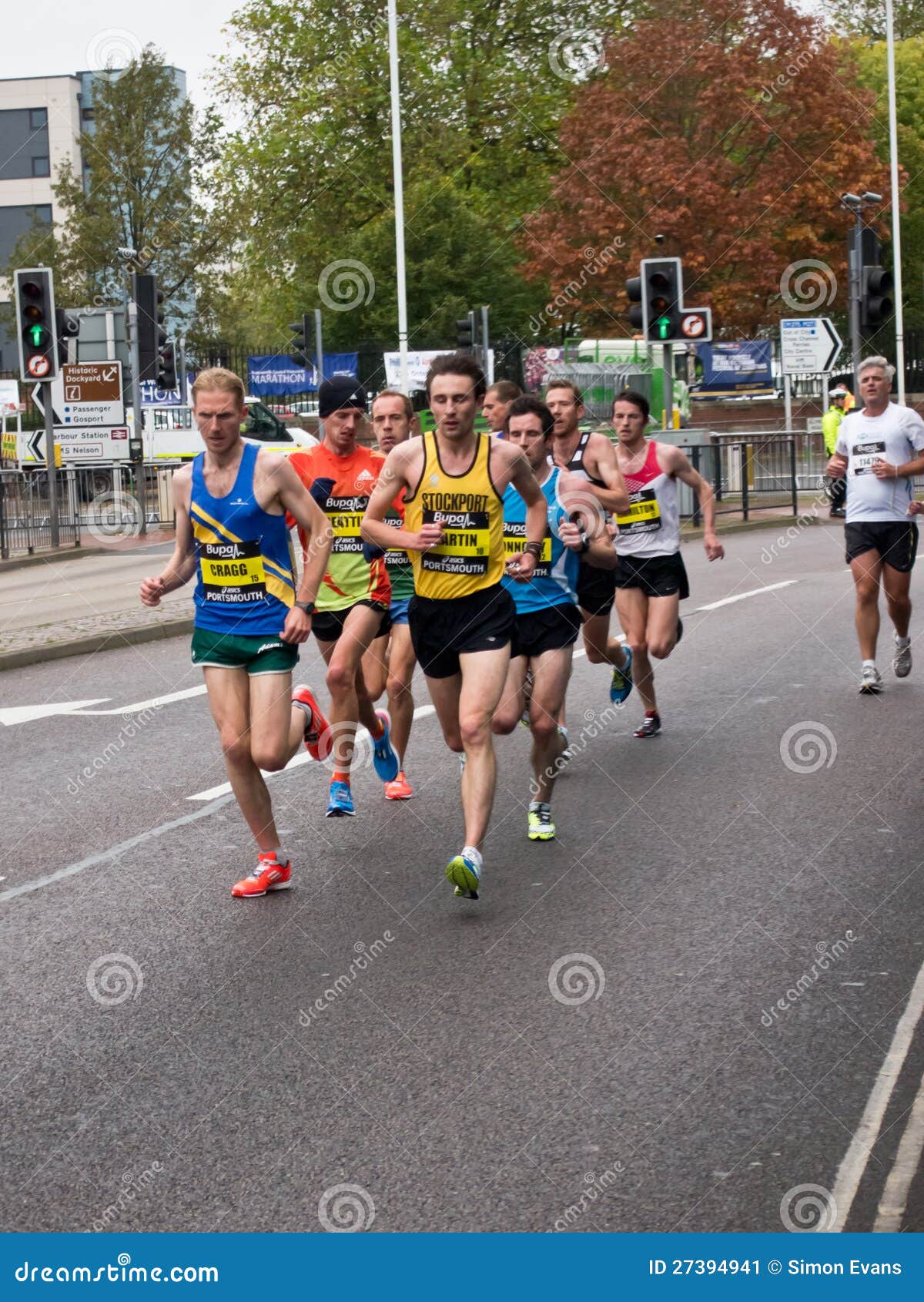 Distance Runners in a Road Race Editorial Photo - Image of rivalry ...
