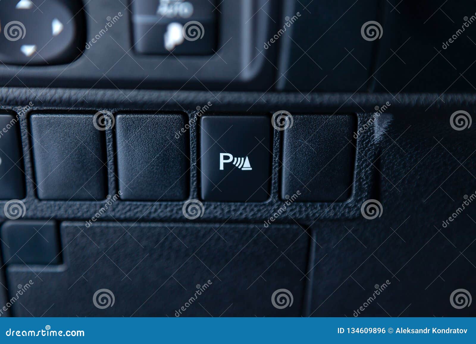 Distance Sensor Button during Parking on the Center Console of the ...