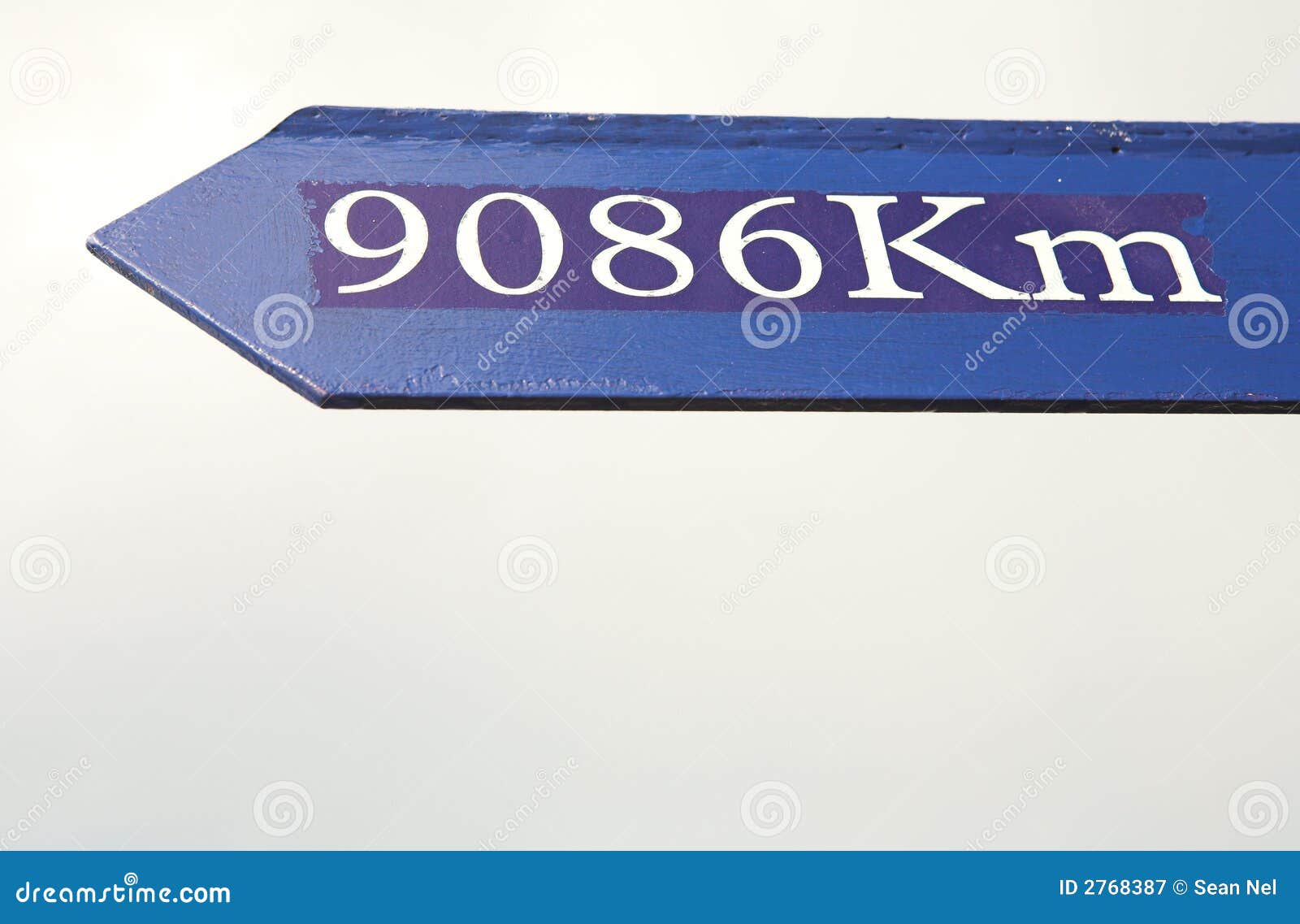 Distance sign stock image. Image of kilometers, road, signage - 2768387