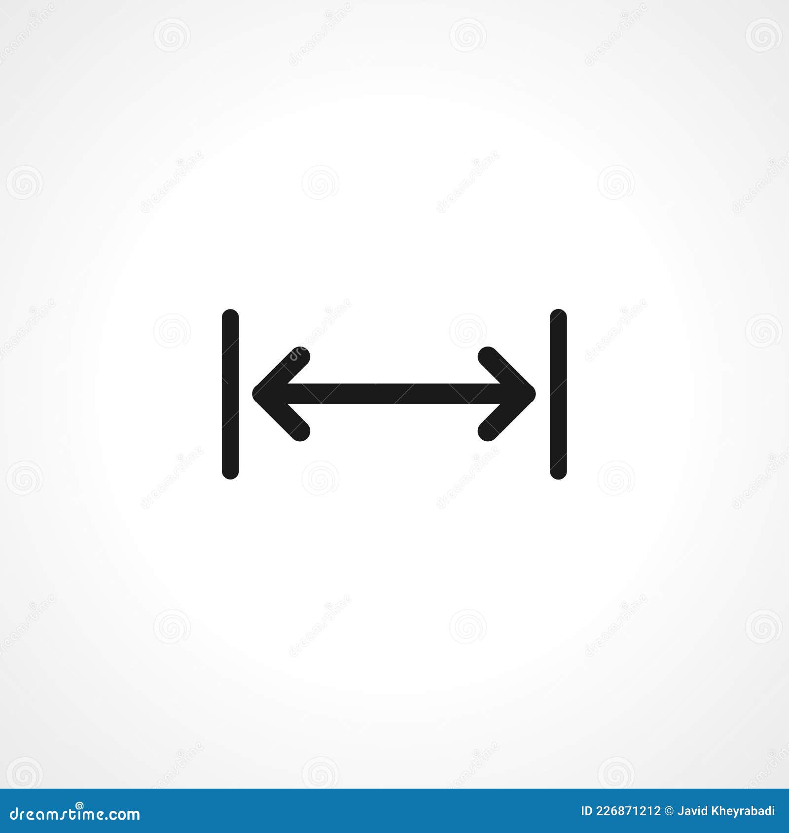 Distance Simple Isolated Web Icon Stock Illustration - Illustration of ...