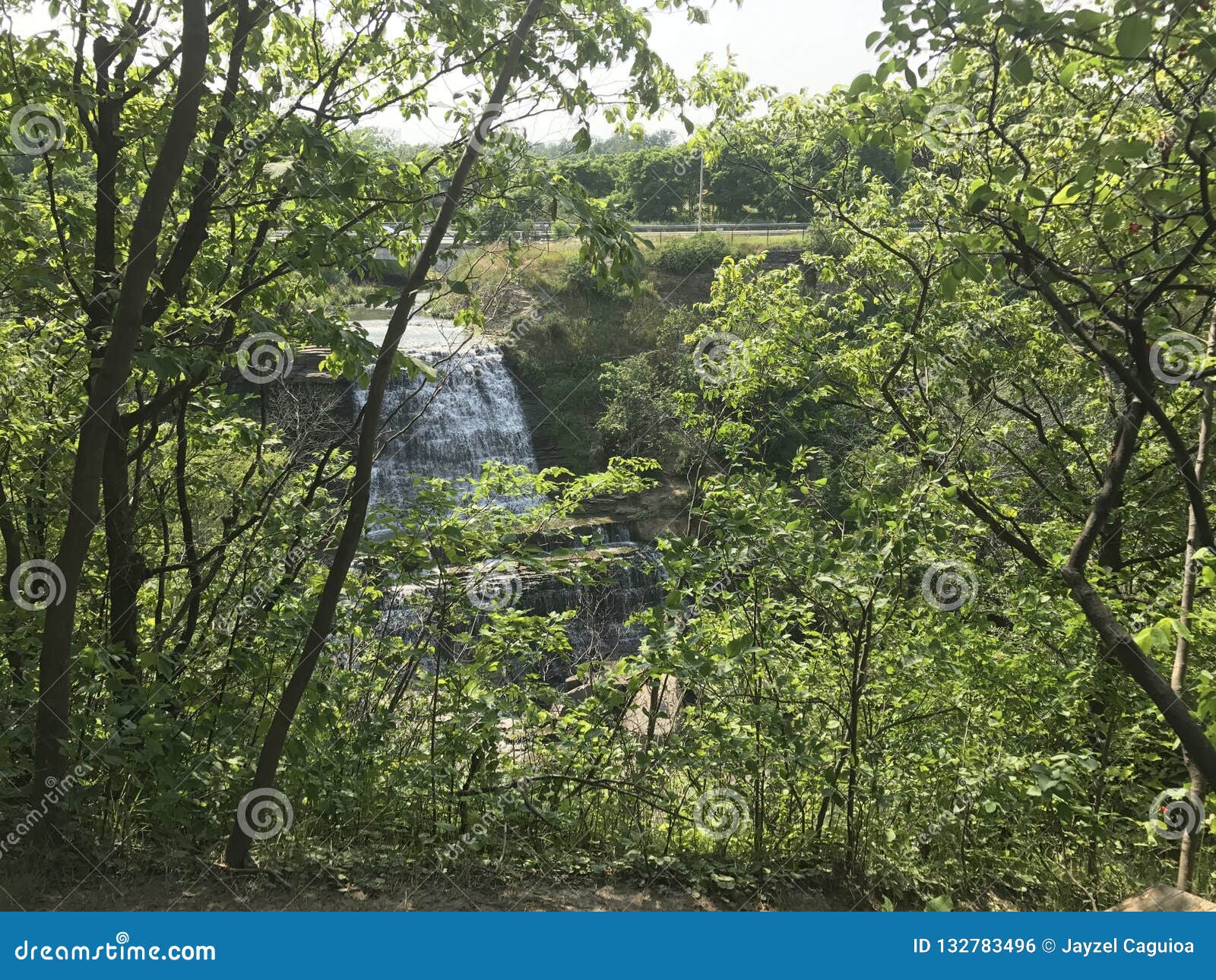 Distance waterfall stock photo. Image of nature, daytime - 132783496