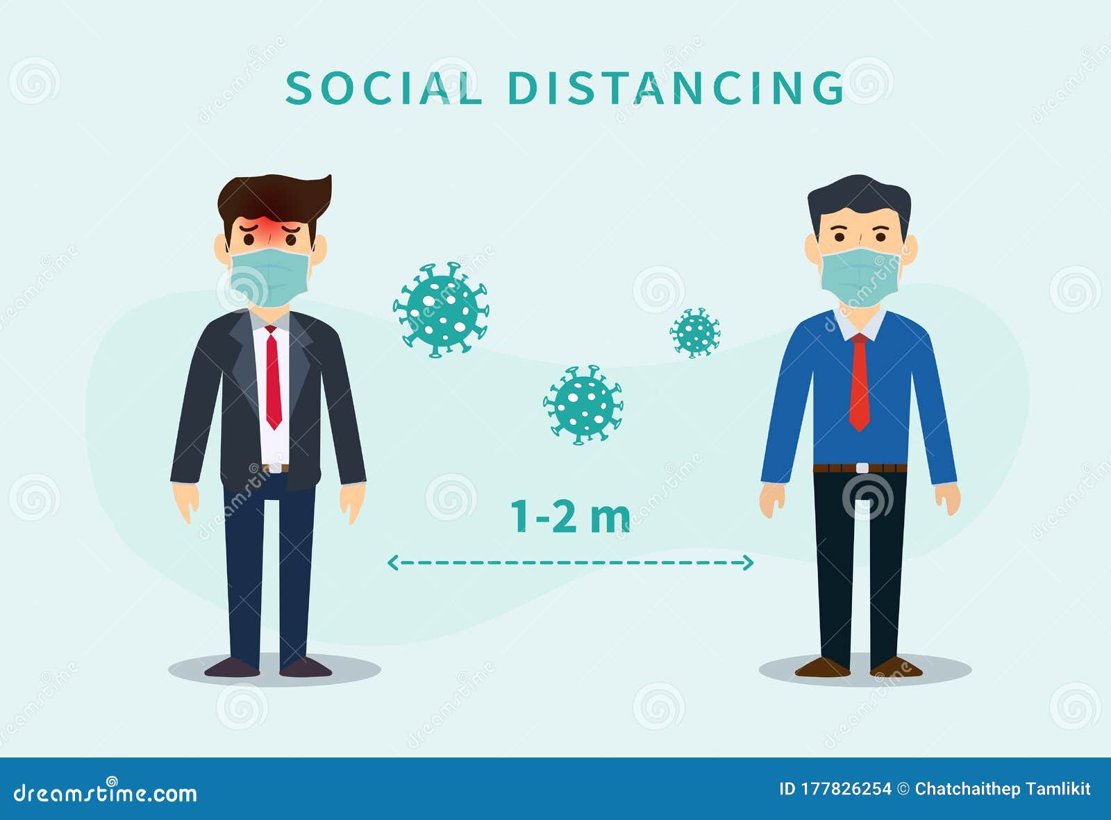 Social Distancing. Space between People To Avoid Spreading COVID-19 ...