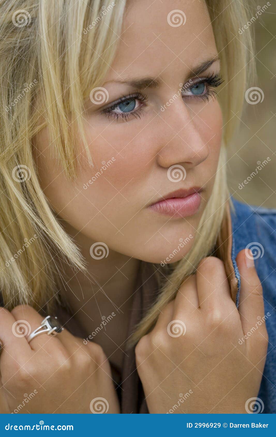 Distant Beauty stock image. Image of beautiful, face, girl - 2996929