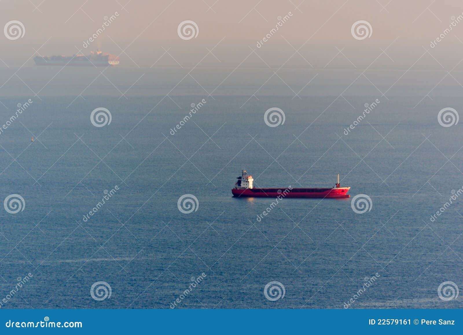 Distant Cargo Ships stock image. Image of trade, outdoors - 22579161
