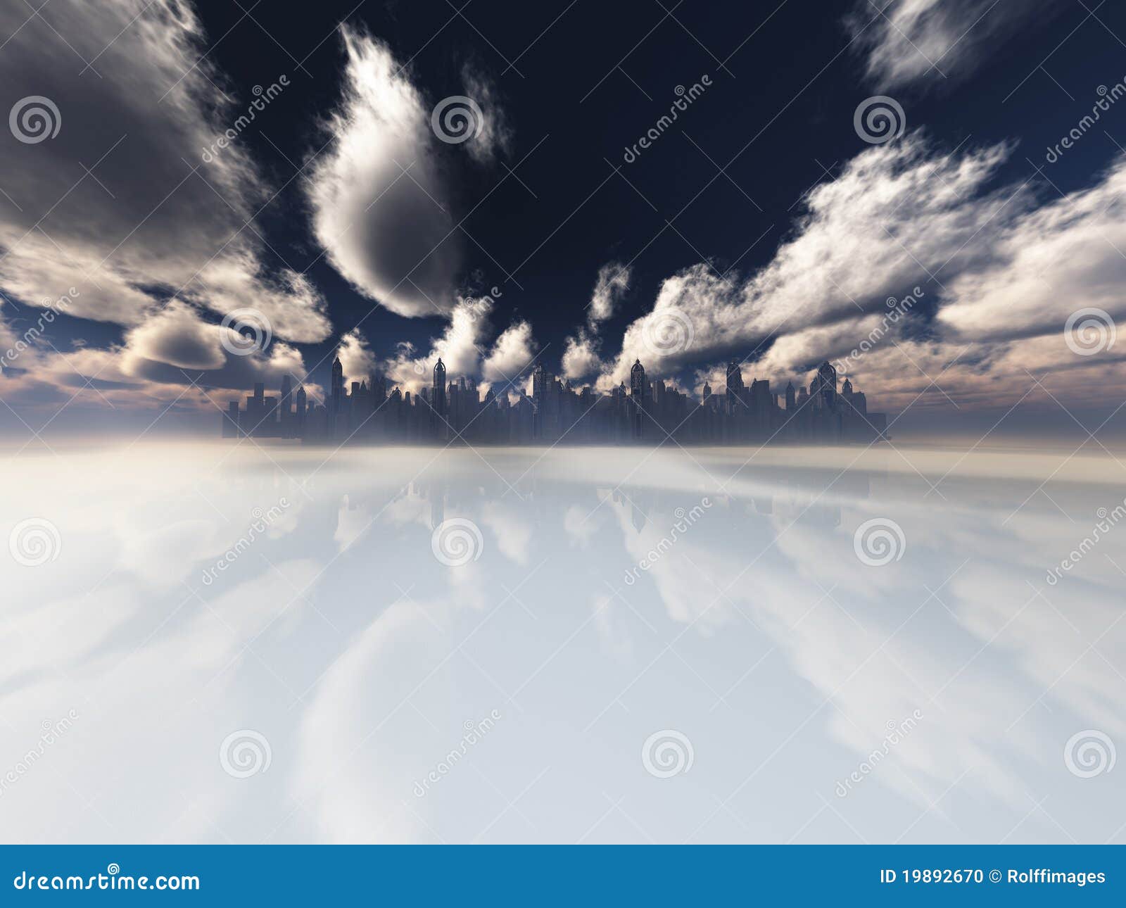 Distant city stock illustration. Illustration of back - 19892670