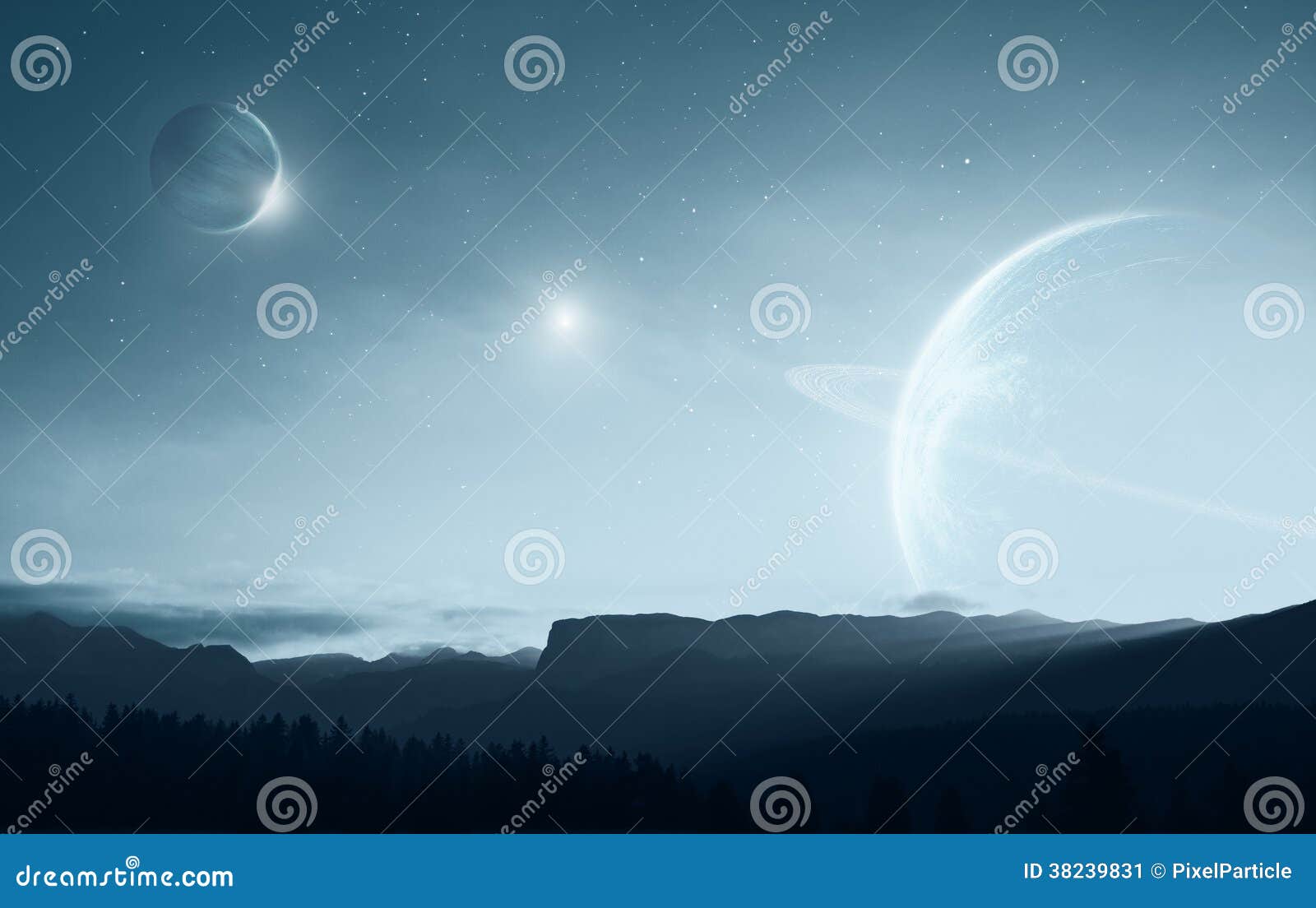 Distant earth stock illustration. Illustration of future - 38239831