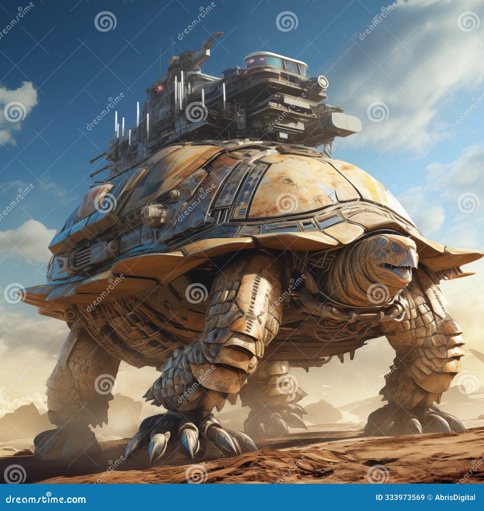 Aliens Staged on Turtle Tank Stock Illustration - Illustration of ...