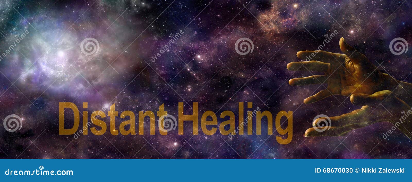 Distant Healing Website Banner Stock Photo - Image of dark, channeling ...
