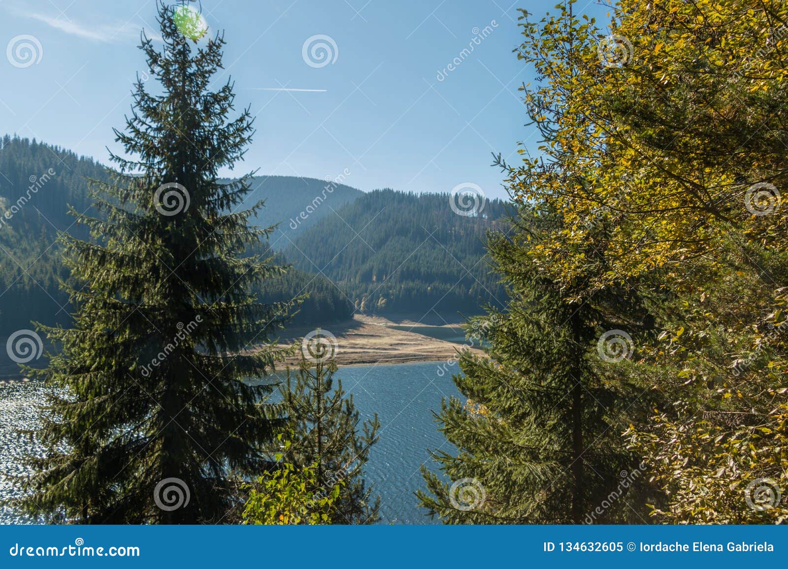A distant lake view stock image. Image of ecological - 134632605