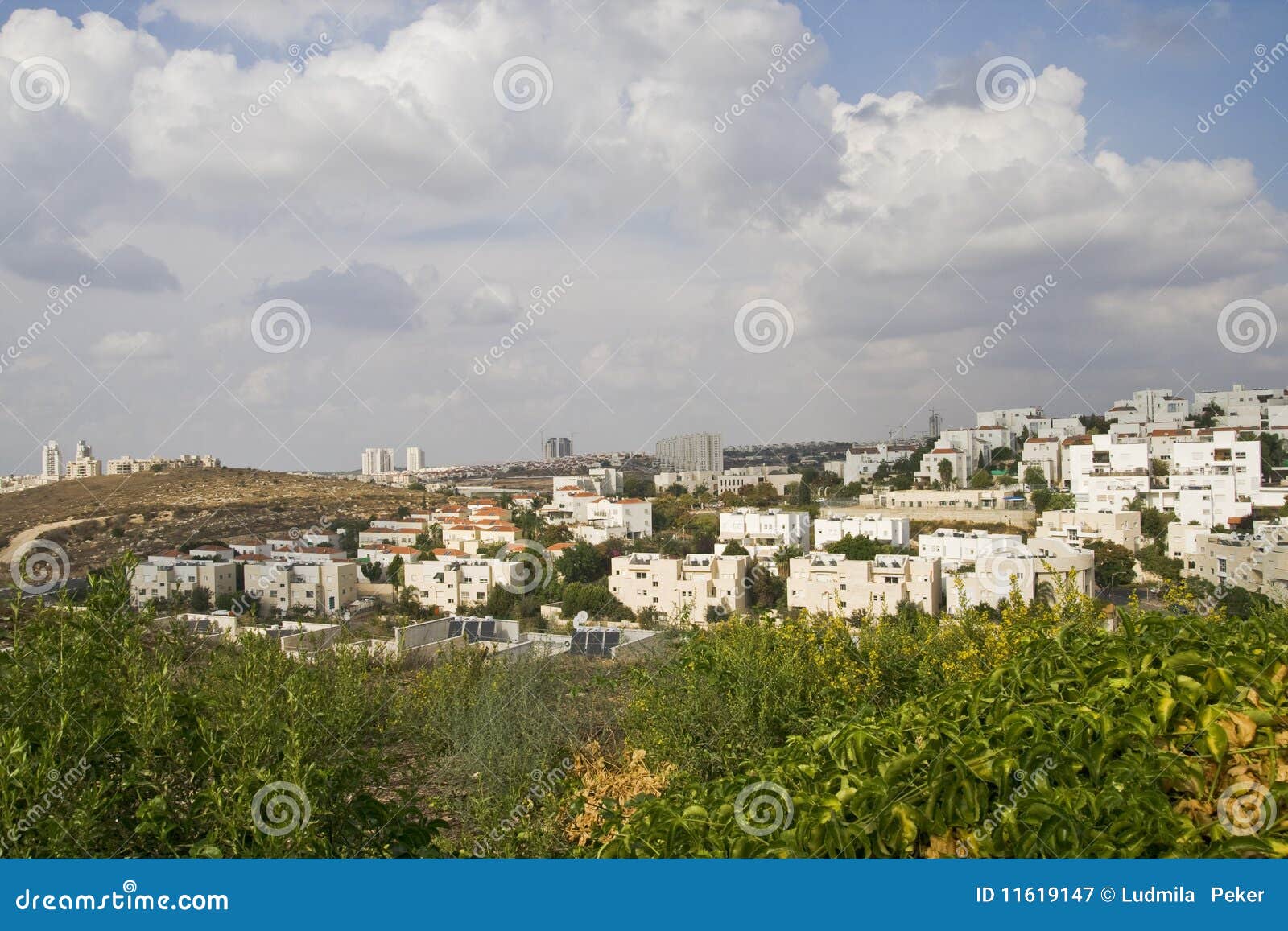 Distant a landscape stock image. Image of houses, complex - 11619147