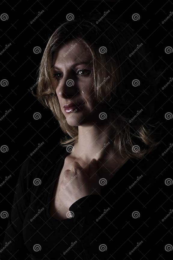 Distant look and tears stock photo. Image of melancholy - 780162