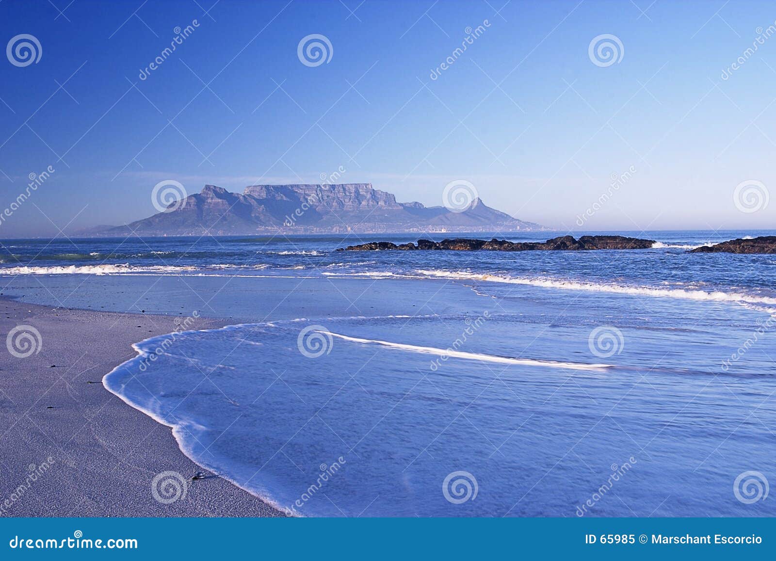 Distant Mountain Across the Sea Stock Image - Image of morning, walk: 65985