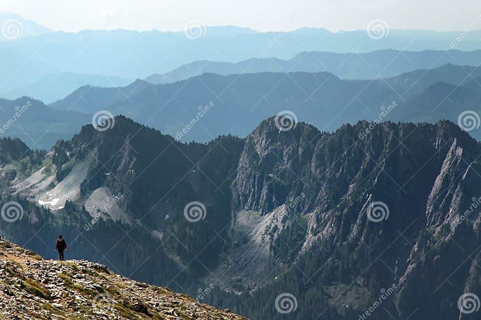 Distant Mountain Ranges stock photo. Image of summit - 52126106