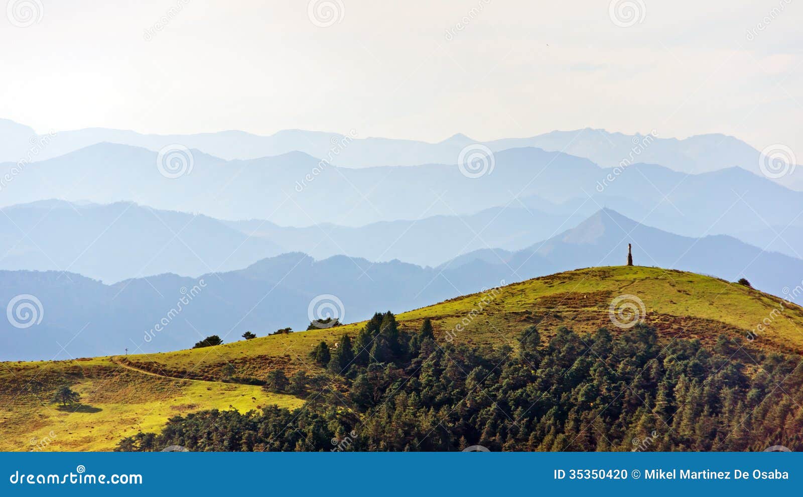 Distant mountain ranges stock photo. Image of light, range - 35350420