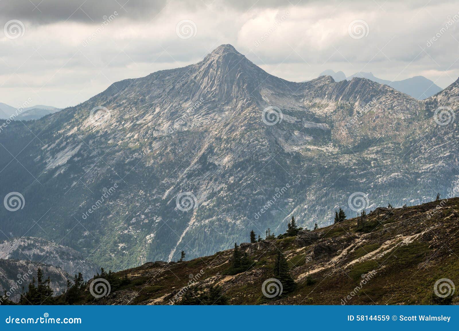 Distant mountains stock image. Image of outdoor, mountain - 58144559