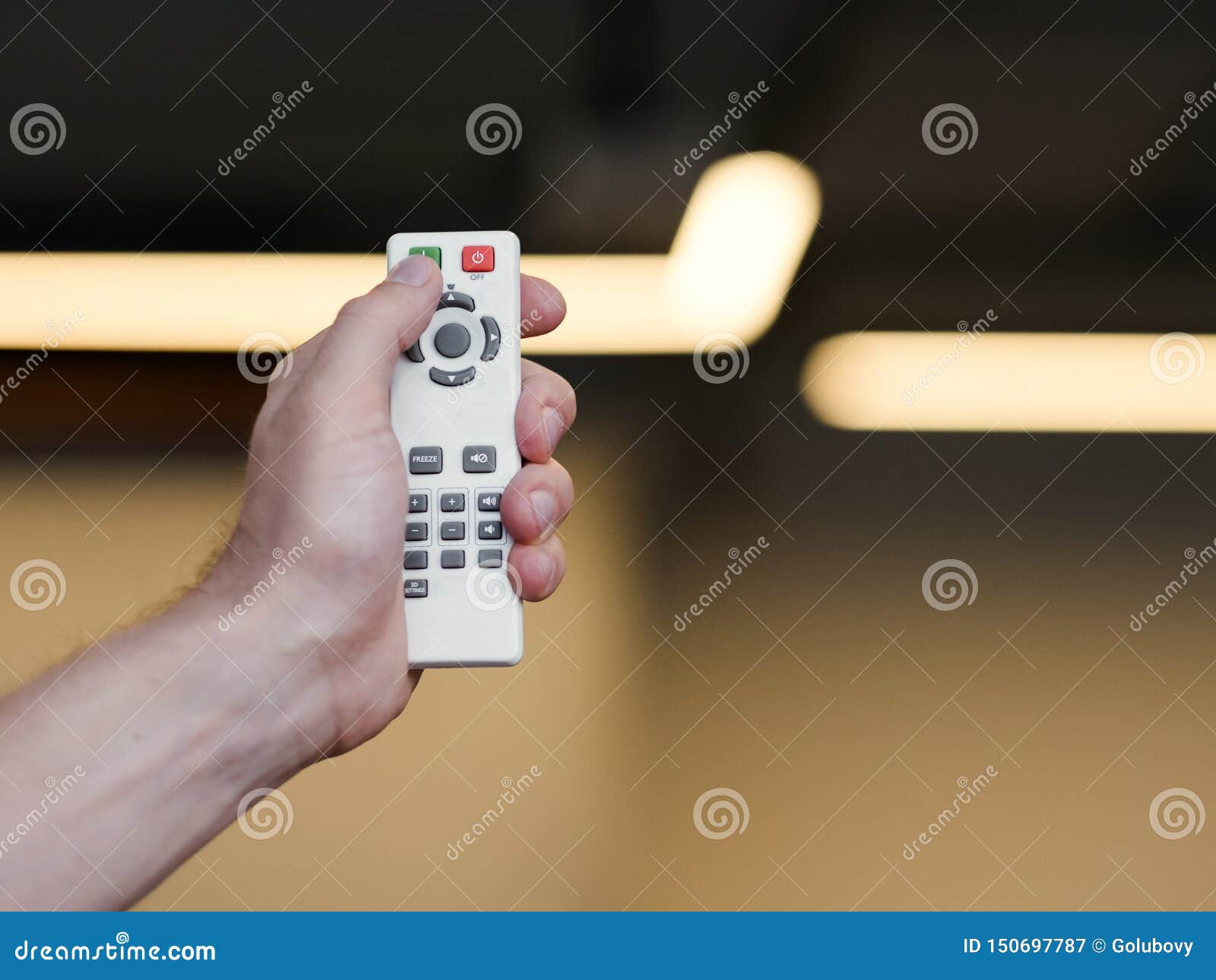 Distant Operated Electronics Remote Control Man Stock Image - Image of ...