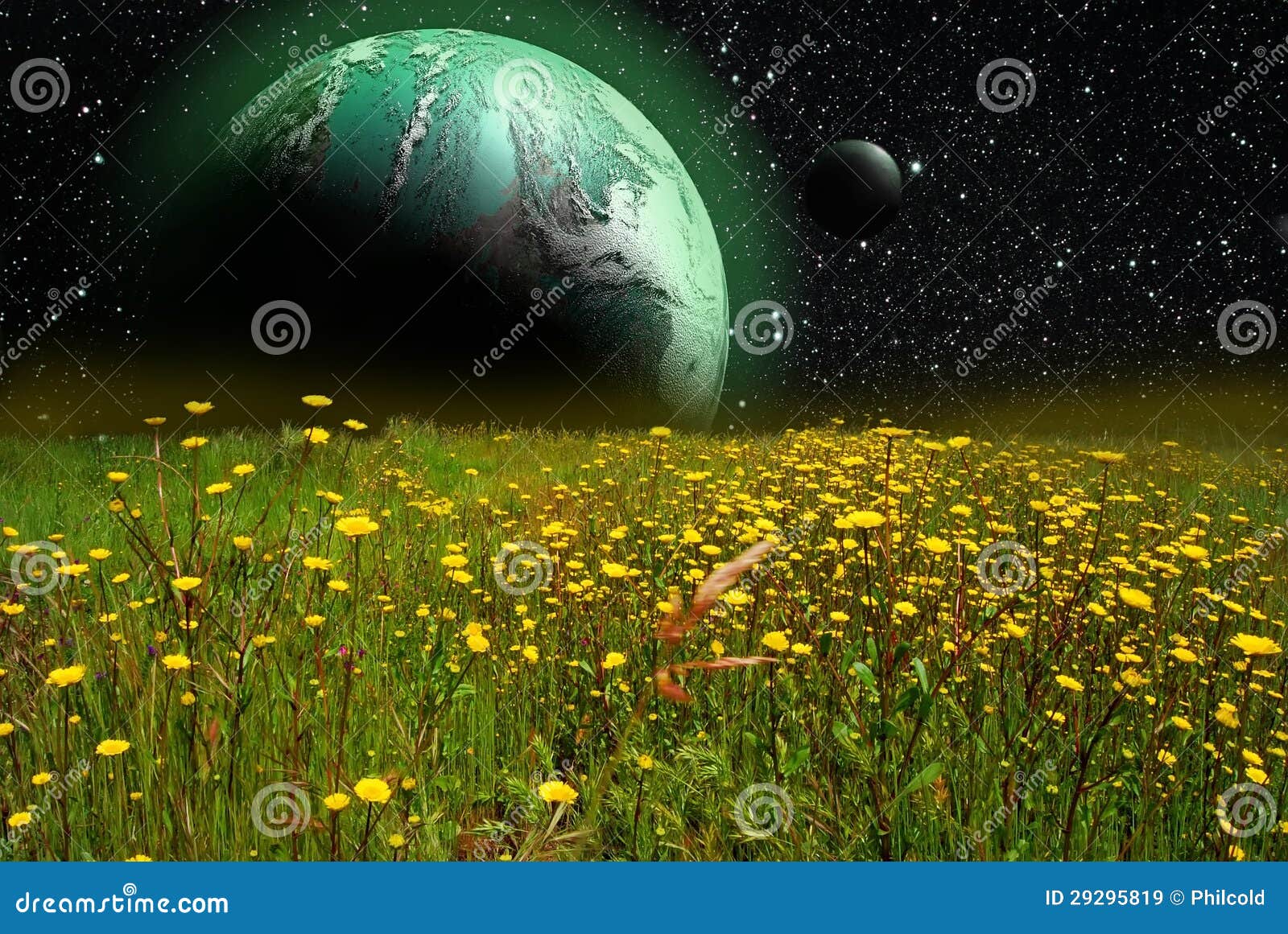 Distant planets stock illustration. Illustration of extraterrestrial ...