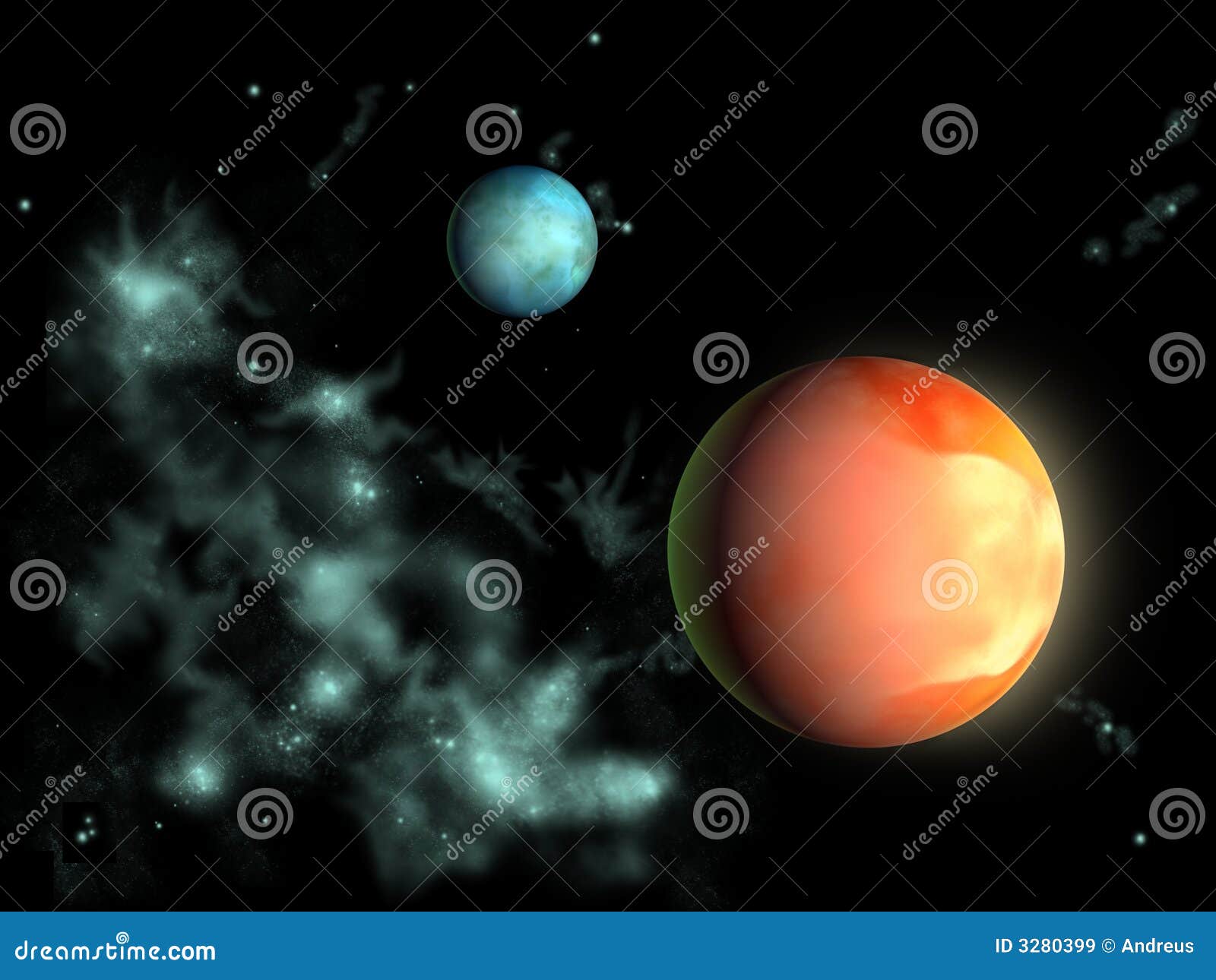 Distant Planets Royalty Free Stock Images - Image: 3280399