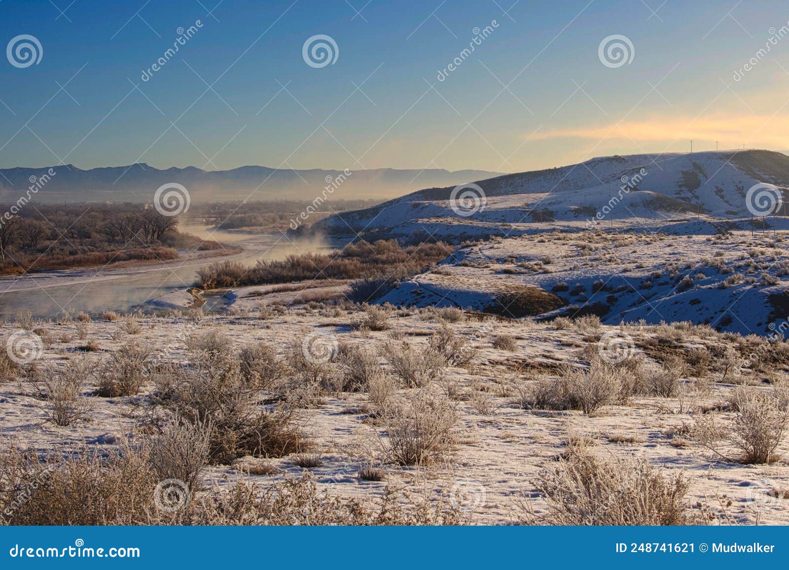 Distant Roan Cliffs stock image. Image of populated - 248741621